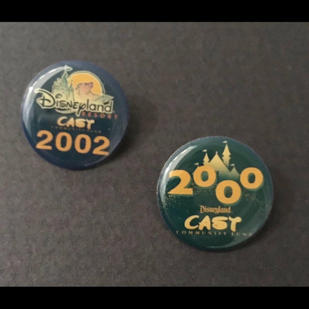 Disneyland Cast Member Vintage Collectible Pins - Gem